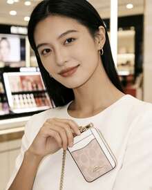 Coach Mini Zip Card Case 8 Keychain Wallet Card Holder Purse | SHEIN USA