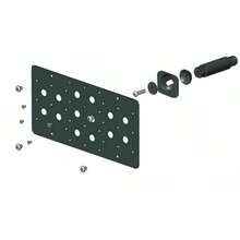 Front Tow Hook License Plate Mount Bracket For MK8 Golf R 2022-2026 ...