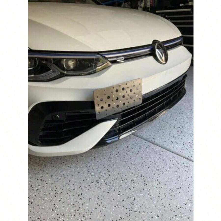 Front Tow Hook License Plate Mount Bracket For MK8 Golf R 2022-2026 ...