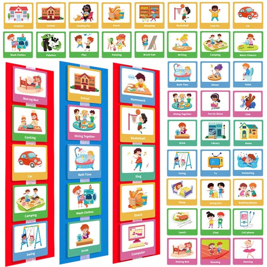 Calendario visual de comportamiento para niños, ayuda visual de ...