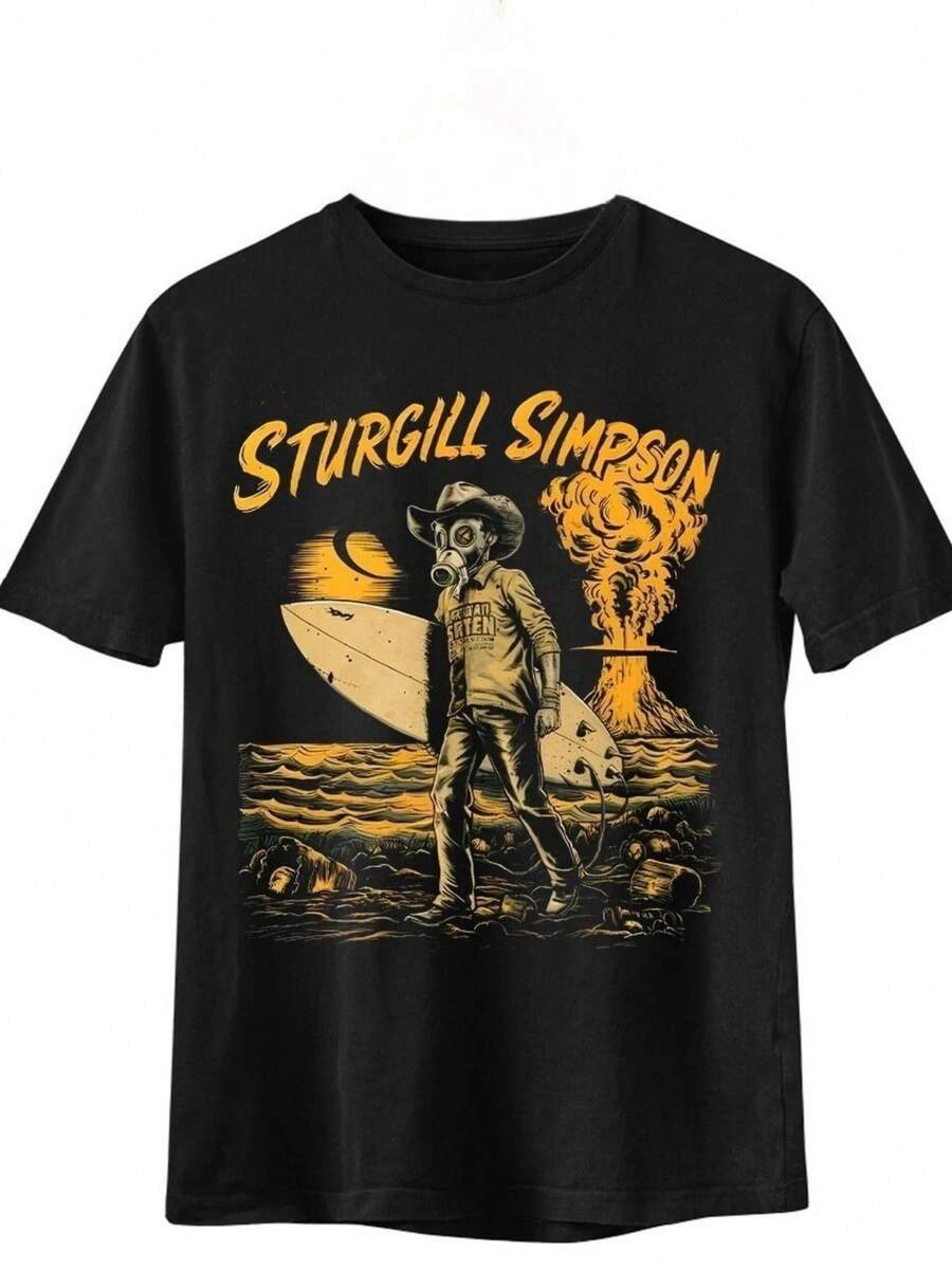Sturgill Simpson T-Shirt Uni Vintage Style Music Tee | SHEIN USA