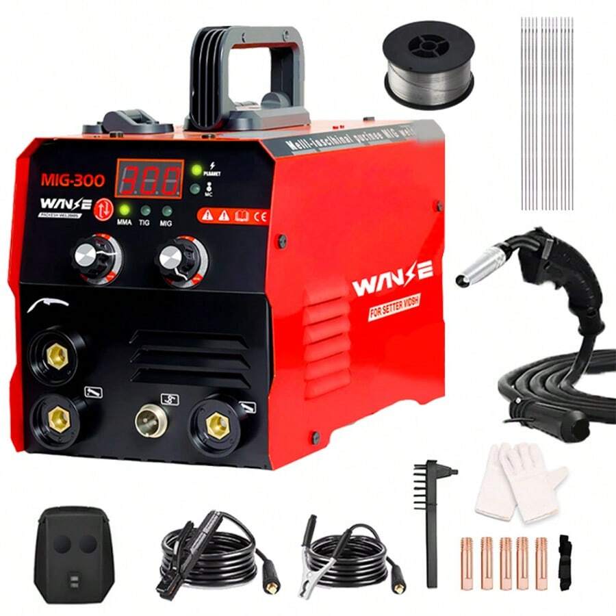 Migsa Red Portable Inverter Welder: Combination Of Three Modes MIG, MMA ...