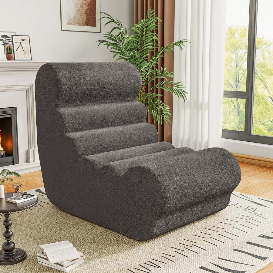 Devoko Lazy Bean Bag Sofa With Memory Foam, Comfy Lazy Floor Sofa For ...