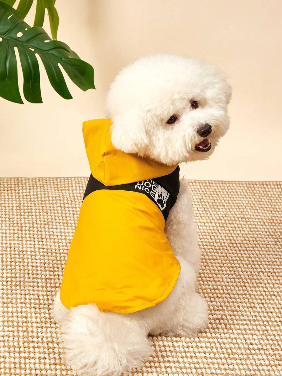 PETSIN 1pc Pet Raincoat, Lightweight Waterproof Dog/Cat Raincoat ...