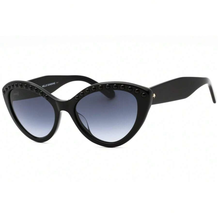 Kate Spade Womens Cat Eye Black Plastic Sunglasses With Dark Grey Sf ...