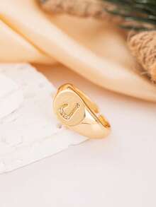 1pc Personalized Arabic Calligraphy Open Ring For Women, Holiday Gift ...