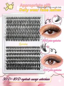 280 Pieces, DIY False Eyelashes - 30D + 40D, Made Of Fiber Material ...