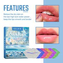EELHOE Collagen Lip Mask Sheets, Hydrating Nourishing Soothes ...
