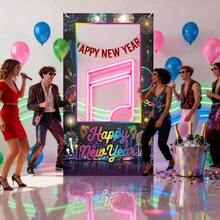 Happy New Year Party Decorations 2026 New Years Photo Booth Props New ...