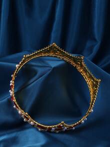 King Crystal Wedding Crown, Vintage Rhinestone Crown Headband, Unisex ...