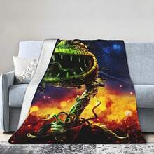 Manta de franela con monstruo de planta alienígena gigante - ~E W ...