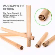 Unbleached Cigarette Tubes, 84mm Classic Filter Tubes, Easy Draw ...