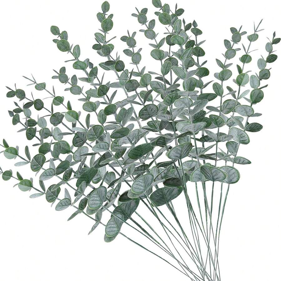 10/30/70pcs Eucalyptus Branches, Artificial Plants, Faux Eucalyptus ...