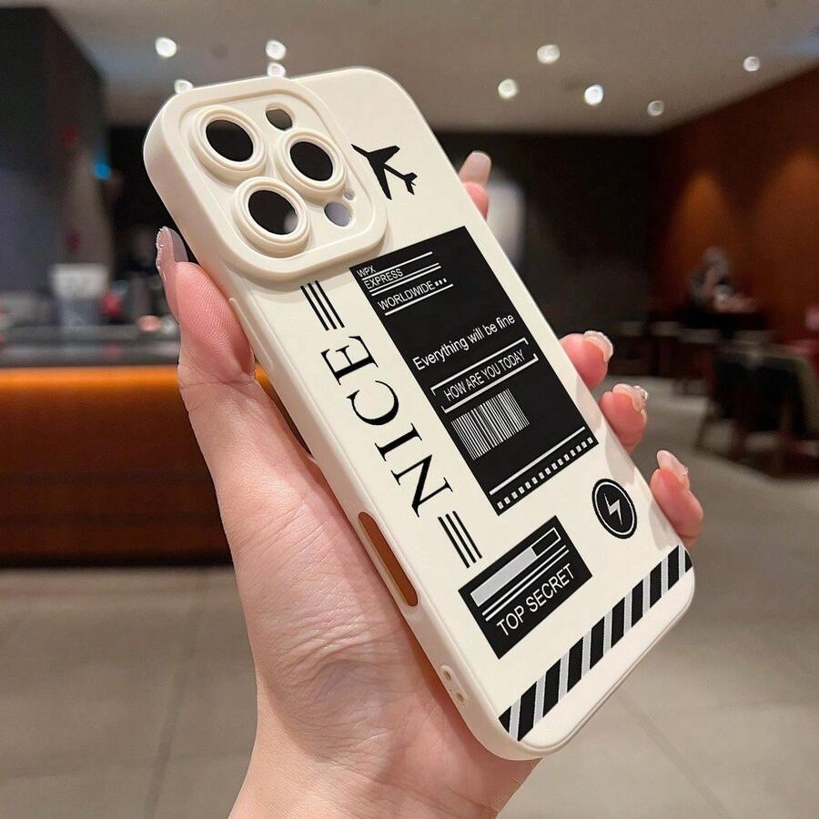 1pc Minimalist Iris Skin-Friendly Anti-Drop TPU Phone Case Compatible ...