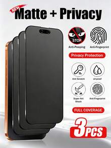 Yezodawee 3pcs Matte Ceramic Privacy Screen Protector Film, Fit For ...