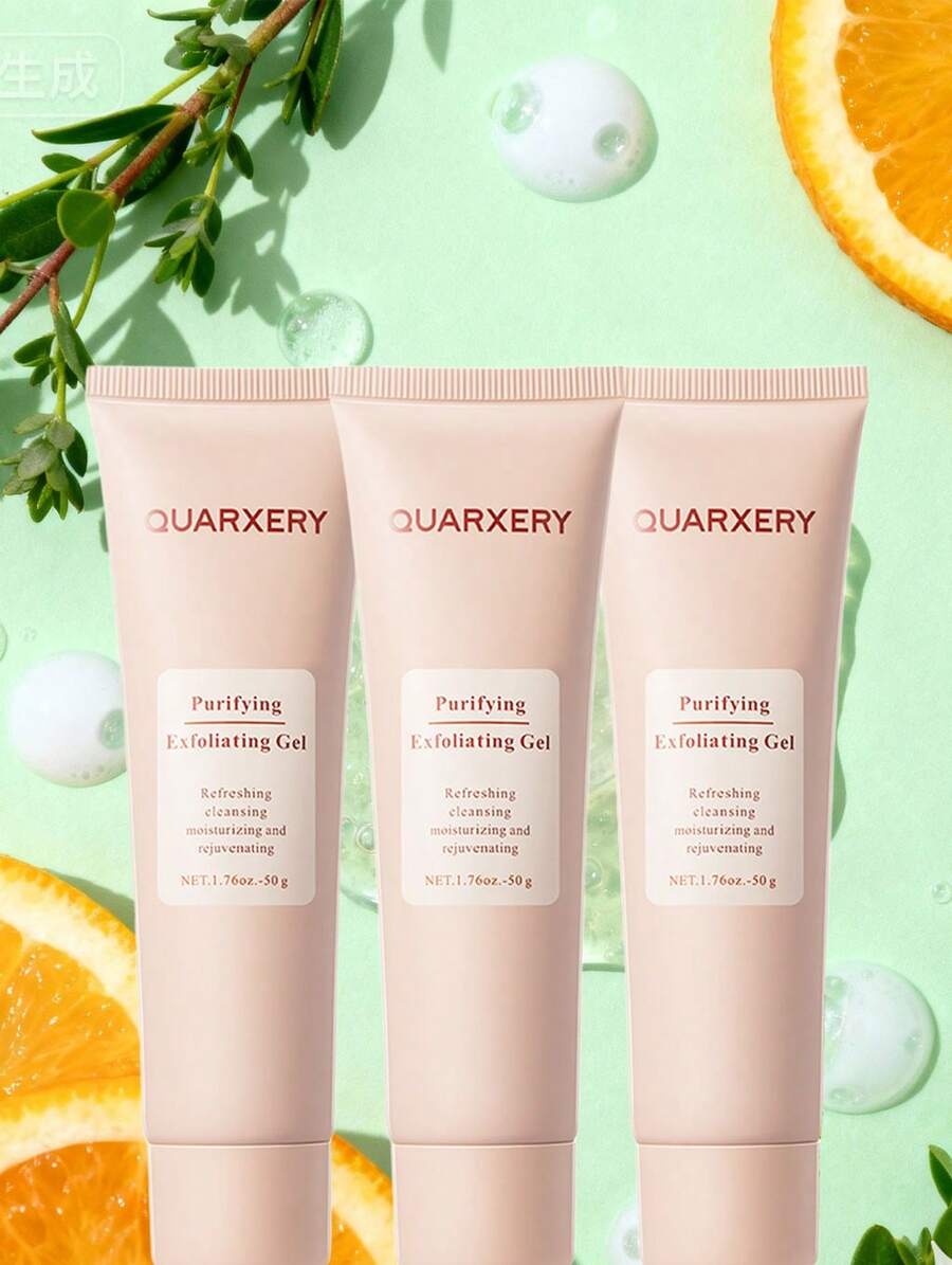 QUARXERY Deep Cleansing Facial Scrub Gel With Niacinamide - Hydrates ...
