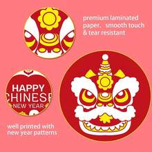324 Pcs New Year Stickers 2026 Horse Pattern Round Candy Stickers ...