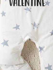 Baby Boy Cartoon Letter, Heart & Star Print Romper for Sale Australia ...