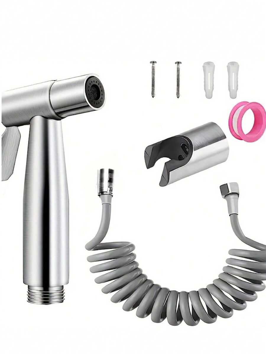 304 Stainless Steel Bidet Sprayer Set, Toilet Flushing Spray Gun ...