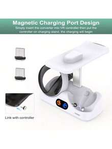 PSVR2 Charging Station Base - Dual Controller Charger & Display Stand ...