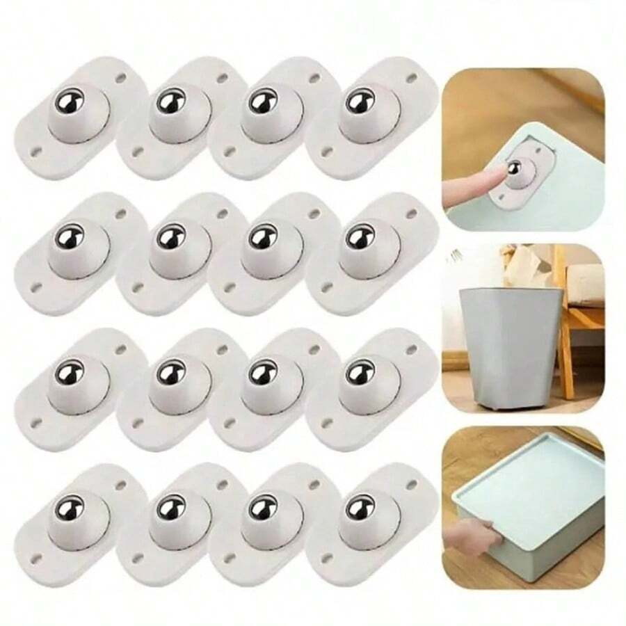 Selbstklebende Schwenkrollen, Möbelrollen mit leisen Rädern, ohne ...