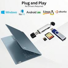 Lettore di schede multifunzione 6 in 1, adattatore USB per schede ad ...