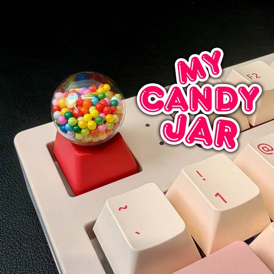 Minhas Teclas Personalizadas com Tema de Pote de Doces, Design Fofo e ...