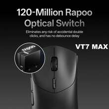 Rapoo VT7 VT7MAX Wireless Gaming Mouse True 8K Wireless Polling Rate ...