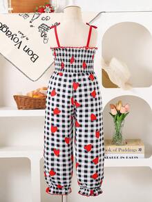 Macacão Canelado com Estampa de Morango Fofo para Meninas, Macacão ...