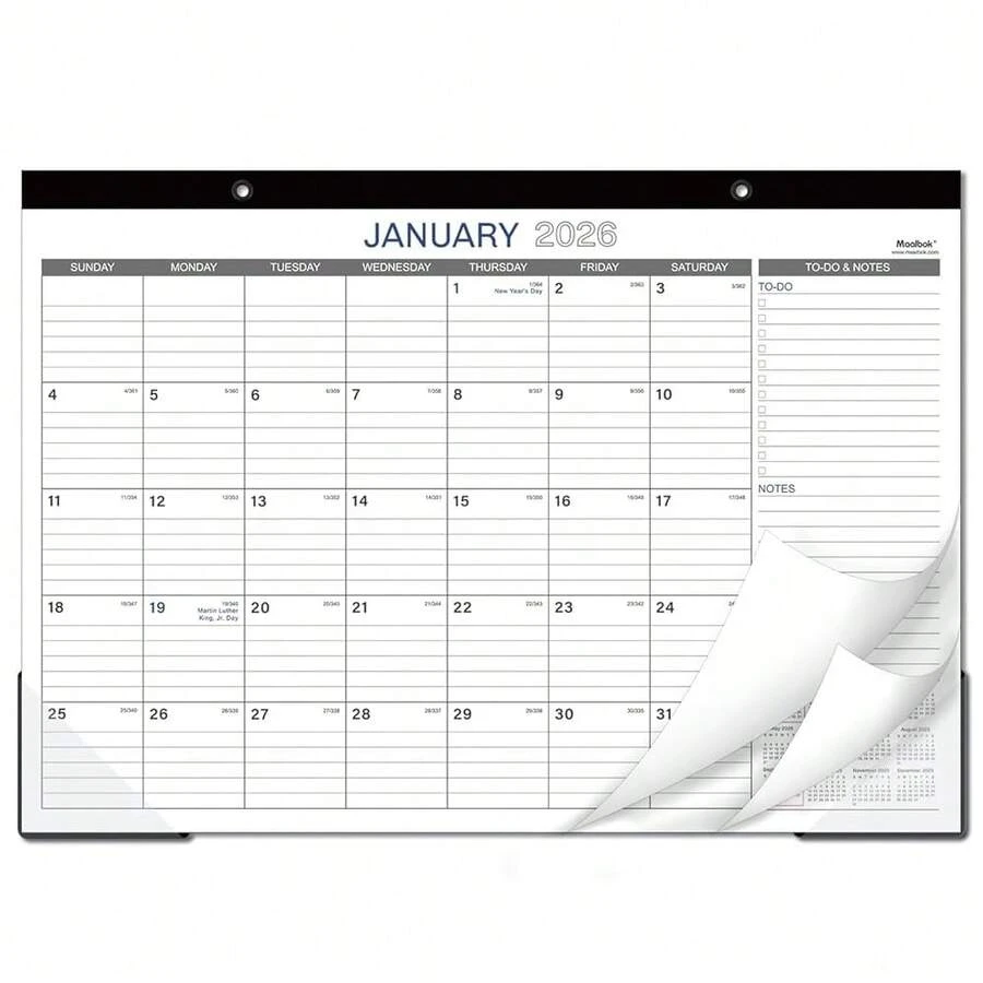 2026 Desk Calendar - 17\ X 12\ Desk Calendar 2026, JAN 2026 - DEC 2026 ...