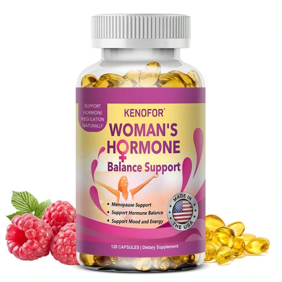 120 Softgels - Women's Hormone Balance Support - With Black Cohosh ...