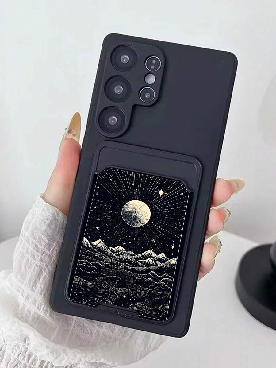 1 pezzo Custodia per telefono in TPU nero a tinta unita antiurto e 1 ...