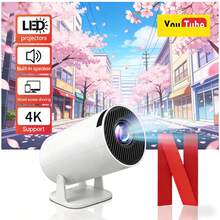 Mini-Projektor, unterstützt 4K native 1280*720P, Infrarot-Fernbedienung ...