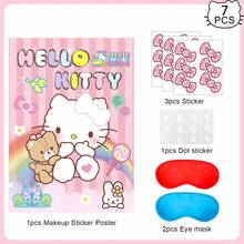 Pin The Bow On Hello Kitty Party Game, Hello Kitty Birthday Party Game ...
