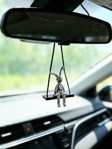 1pc Swing Rabbit Car Pendant Car Rearview Mirror Pendant Interior ...