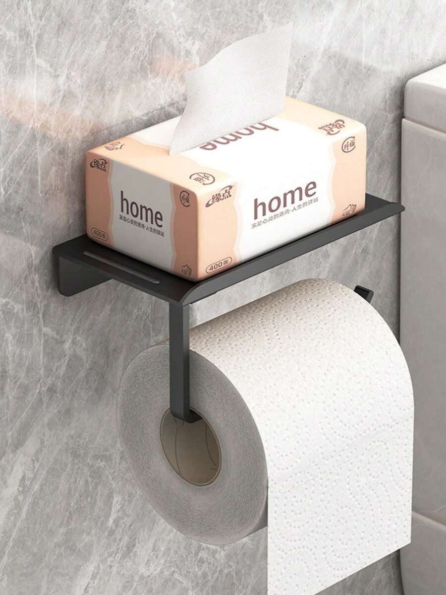 1pc Paper Towel Holder,Self Adhesive Or Drilling, Toilet Paper Holder ...