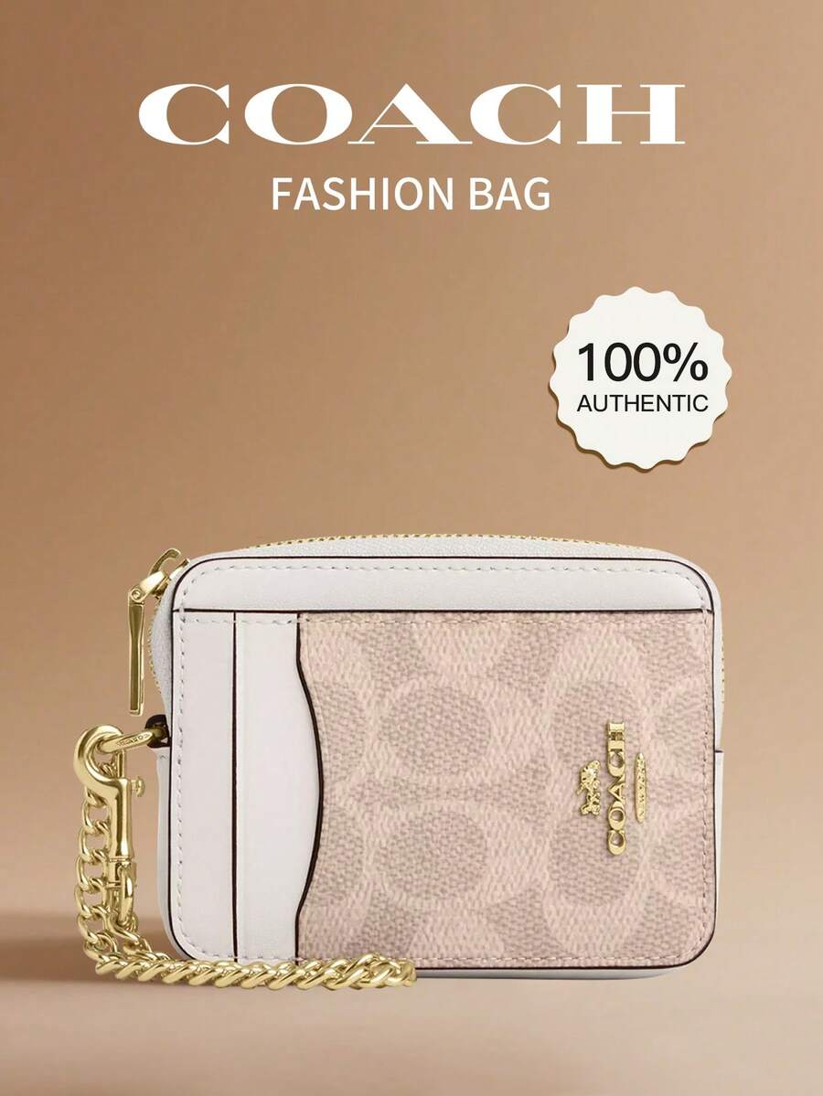 Coach Mini Zip Card Case 8 Keychain Wallet Card Holder Purse | SHEIN USA