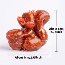 1 Stück Naturkristall Eichhörnchen Statue Reiki Amulett Feng Shui ...