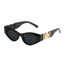 Women Small Sun Glasses, Cat Eye Frame 90's Vintage Men Fashion Glasses ...