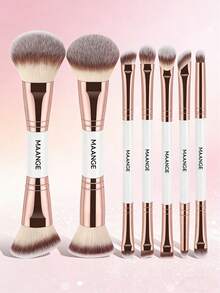 MAANGE 1/7pcs Double Headed Professional Cosmetic Brush Set Dual Use ...