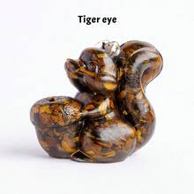 1 Stück Naturkristall Eichhörnchen Statue Reiki Amulett Feng Shui ...