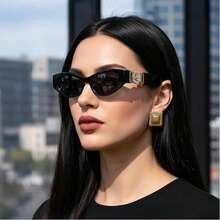 Women Small Sun Glasses, Cat Eye Frame 90's Vintage Men Fashion Glasses ...