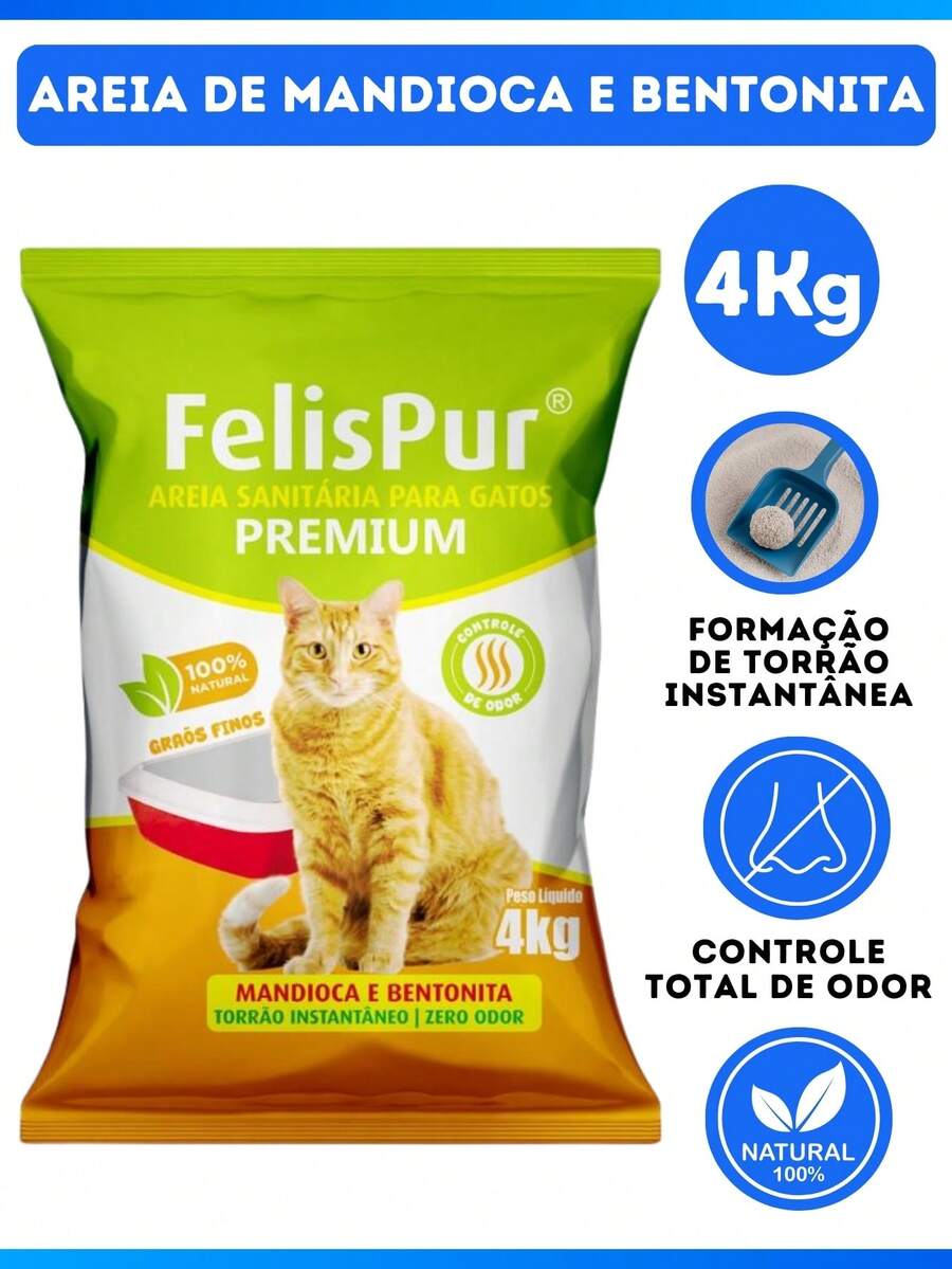 Odorless Cassava And Bentonite Cat Litter | SHEIN ITALIA