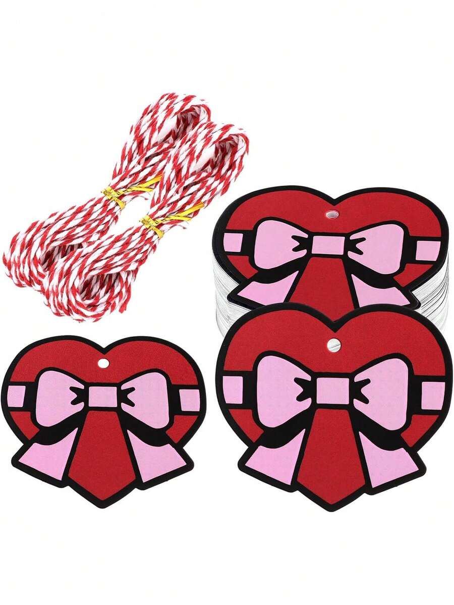 50 Peças Etiquetas de Presente do Dia dos Namorados, Etiquetas de ...