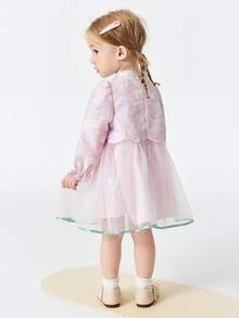 mini bala Vestido de niña bebé suave y dulce de estilo chino primavera ...