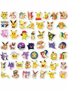 50 piezas de pegatinas impermeables de Pokémon - Pegatinas de vinilo ...