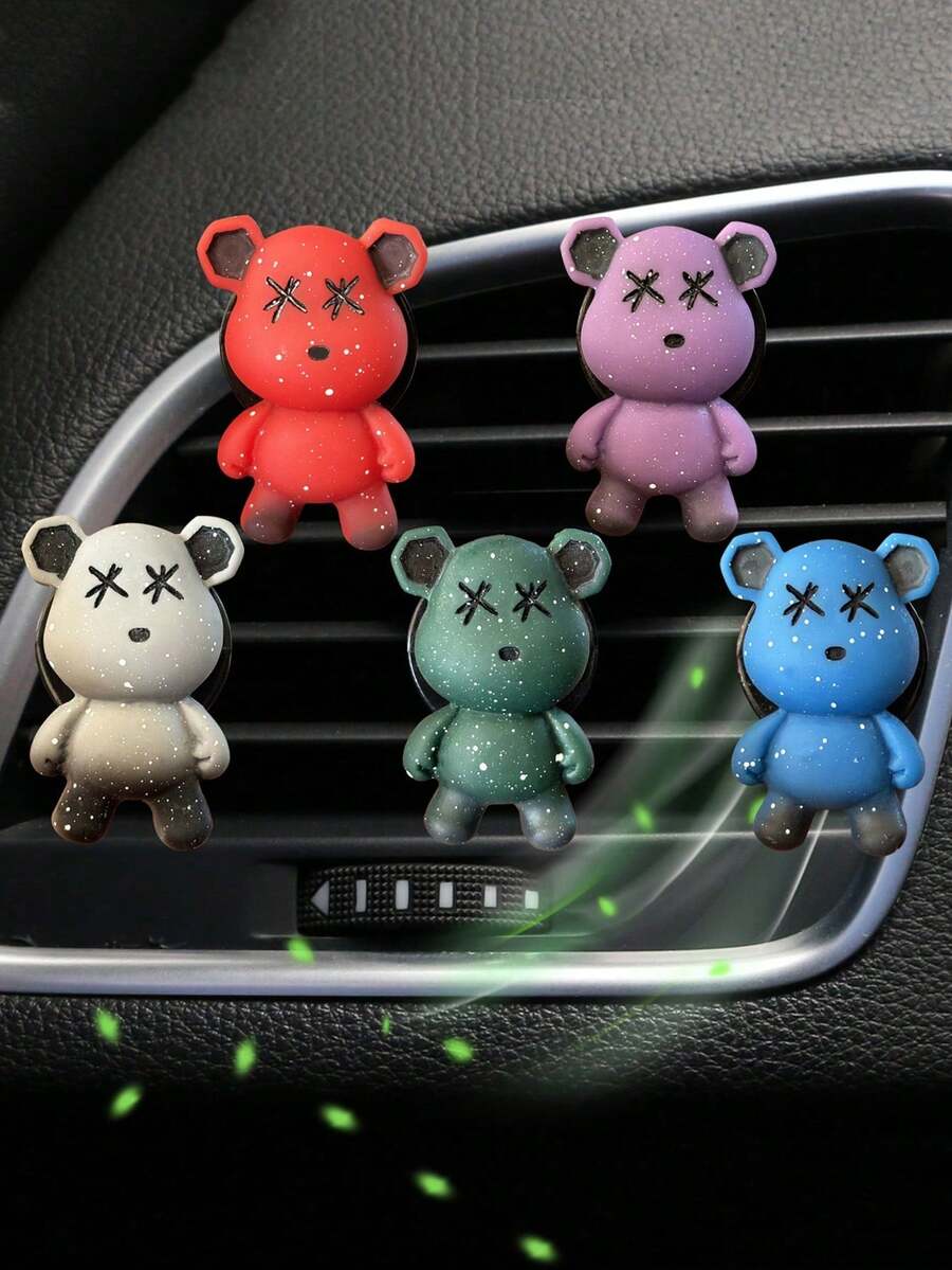 1pc Car Air Outlet Decoration Cute Little Bear Car Air Conditioning ...