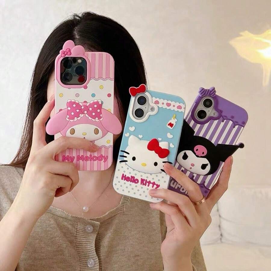 Fashionable Cute Cartoon Kitty Sanrio Compatible For IPhone 16 Pro Max ...