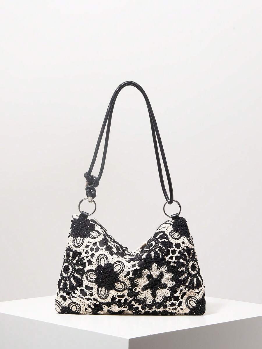 Ditsy Floral Bohemian Style Beach Bag, Women's Holiday Outfit, Travel ...