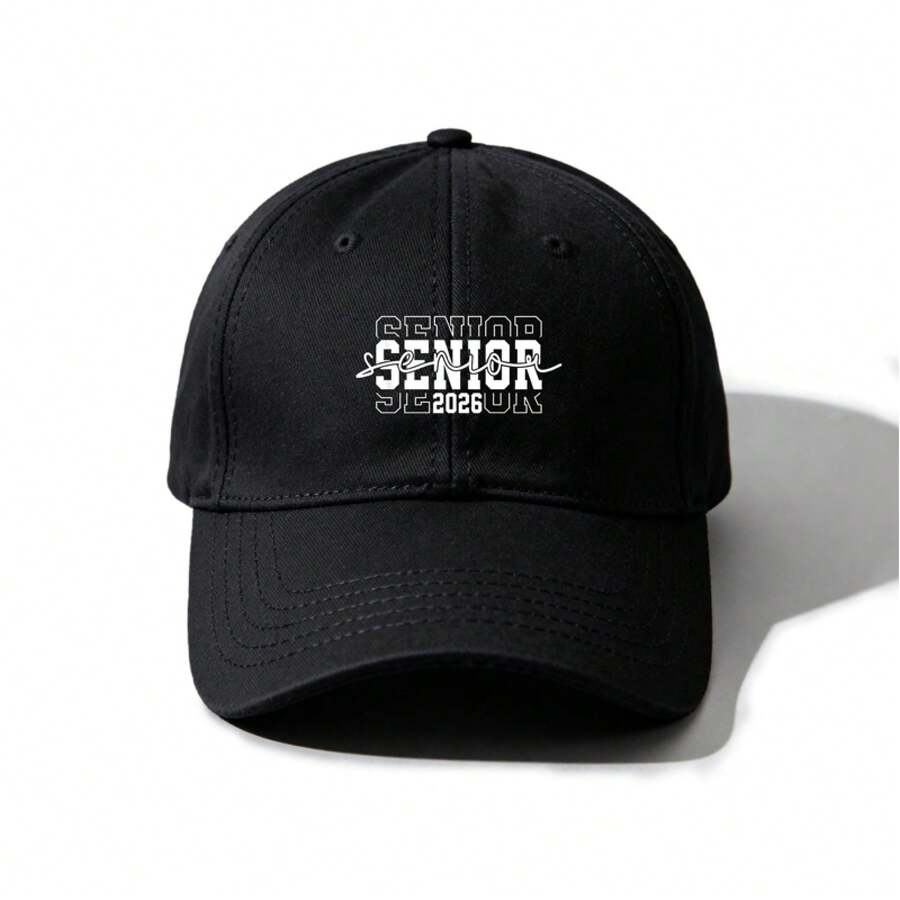 1pc Class Of 2026 Graduation - Senior Year 2026 Print Adjustable Unisex ...